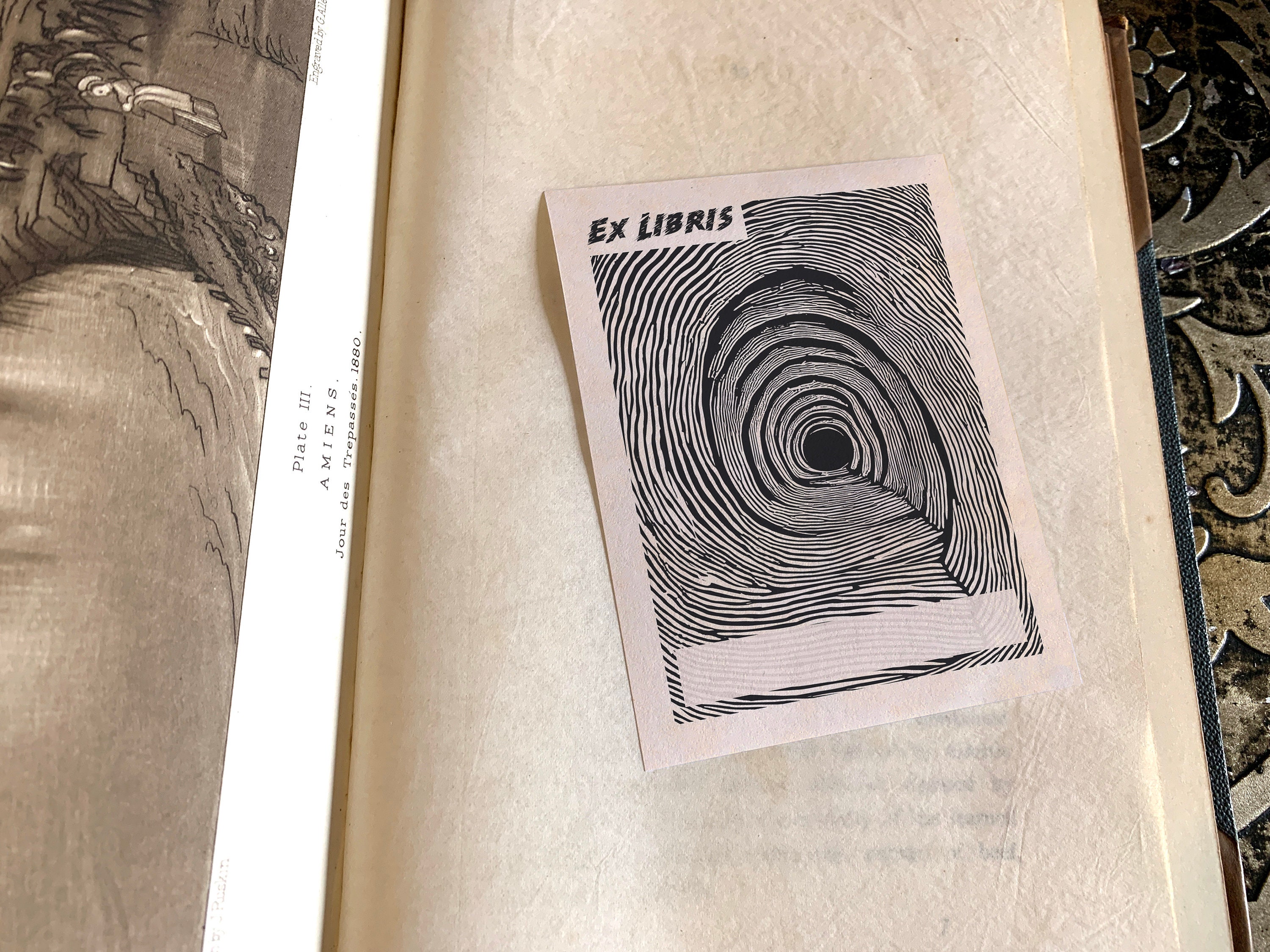 Rabbit Hole Personalized Ex-libris Bookplates Crafted on - Etsy