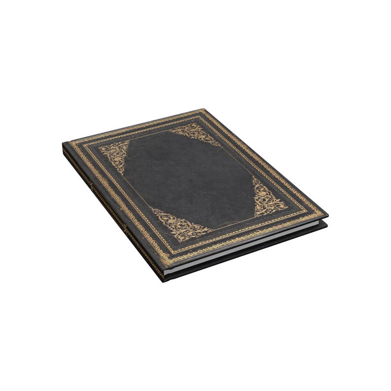 Gilded Era Black Book, Dark Academia, Hardcover Lined Journal With 150 ...