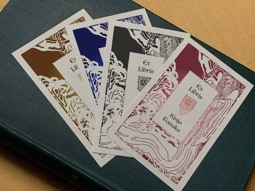 Yurei, Japanese Ghost Woodcut, Personalized Ex-libris Bookplates ...