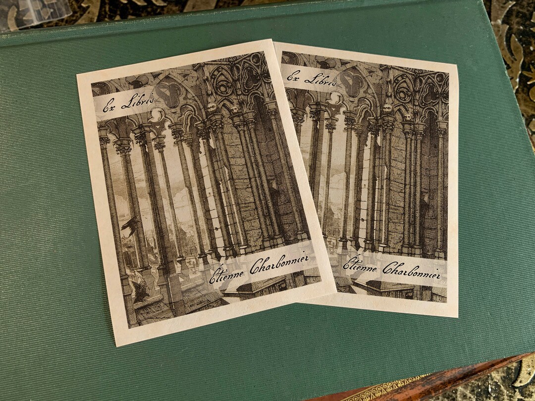 Notre Dame Gallery, Personalized Gothic Ex-libris Bookplates, Crafted ...