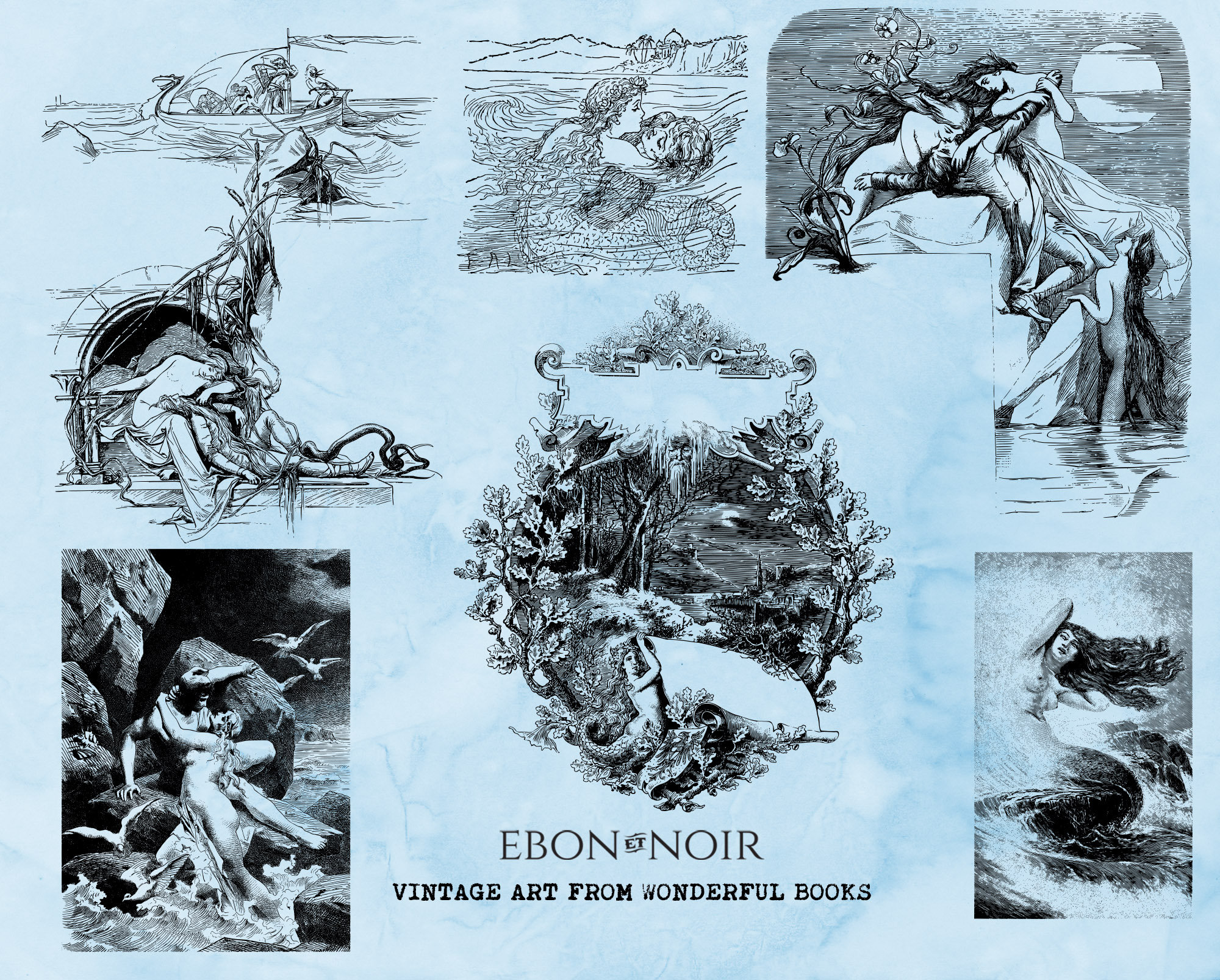 32 Images of Victorian Mermaids Sirens Nymphs and Water - Etsy