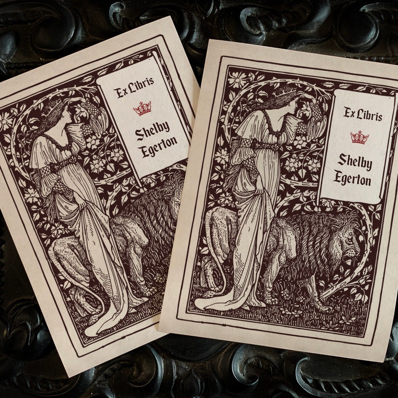 Gummed Bookplates - Etsy