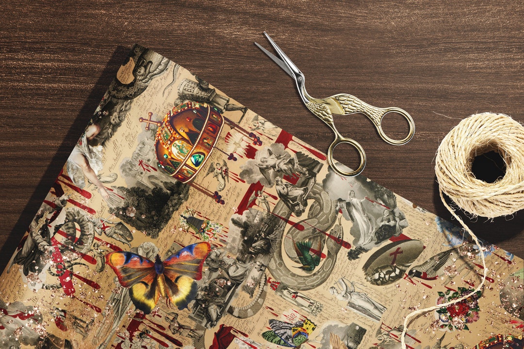 Catholic Guilt Blood Collage by John Bingley Garland, Gothic Dark ...