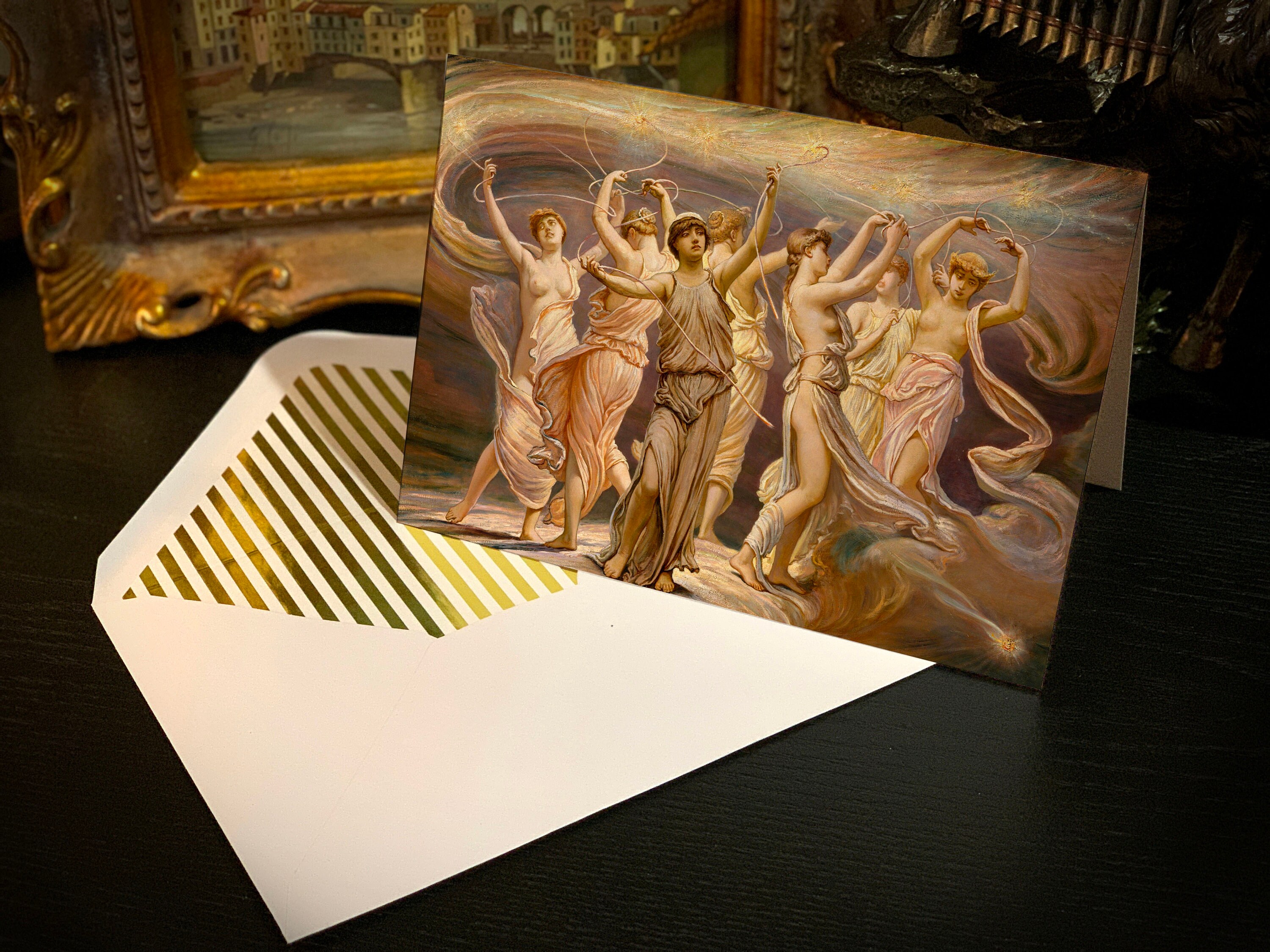 The Pleiades by Elihu Vedder Celestial Greeting Card with | Etsy