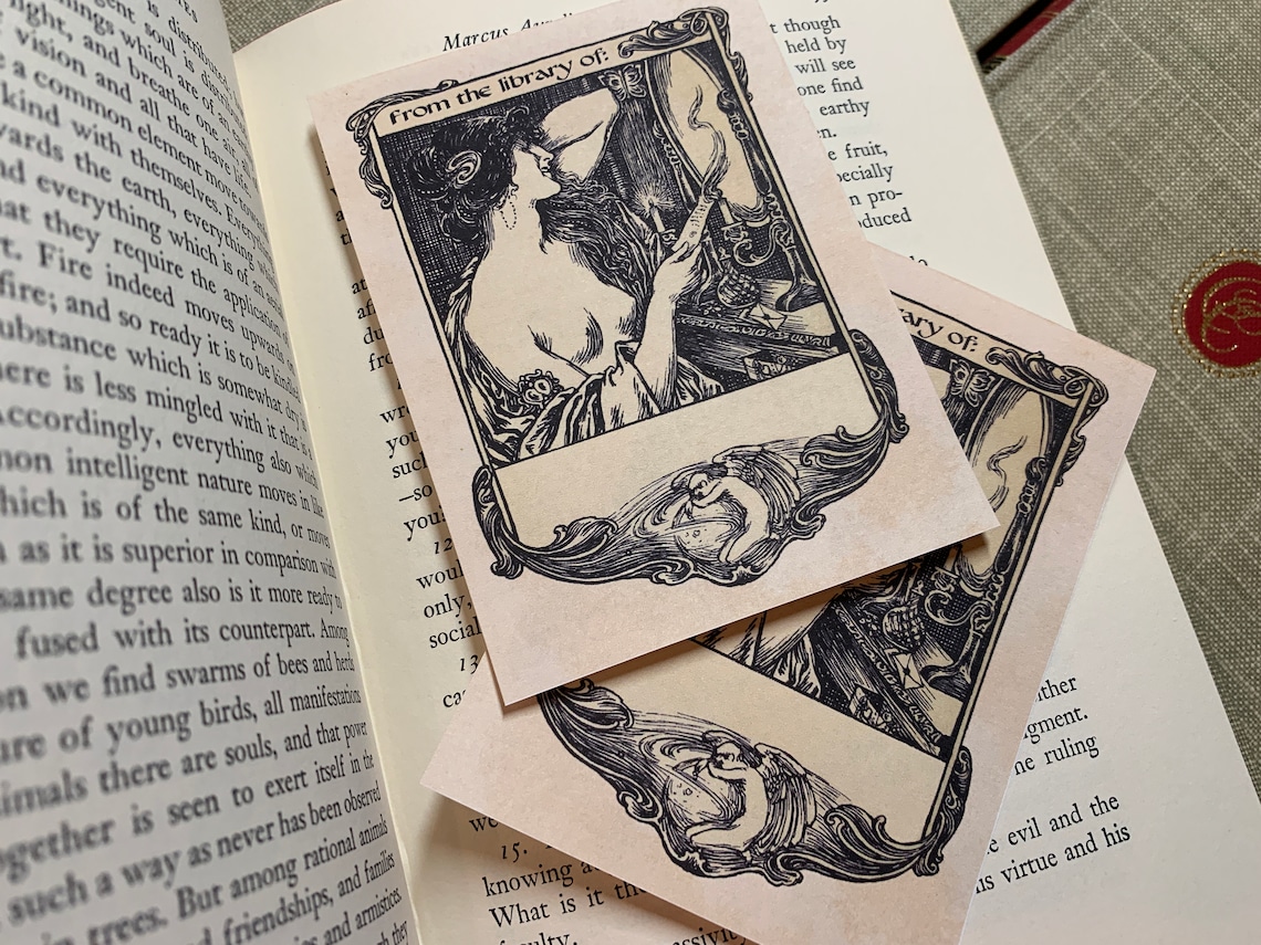 Love Letter Personalized Erotic Ex-Libris Bookplates Crafted | Etsy