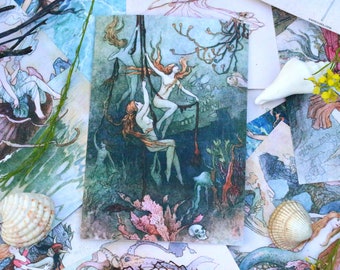 Mermaid Postcard - Etsy