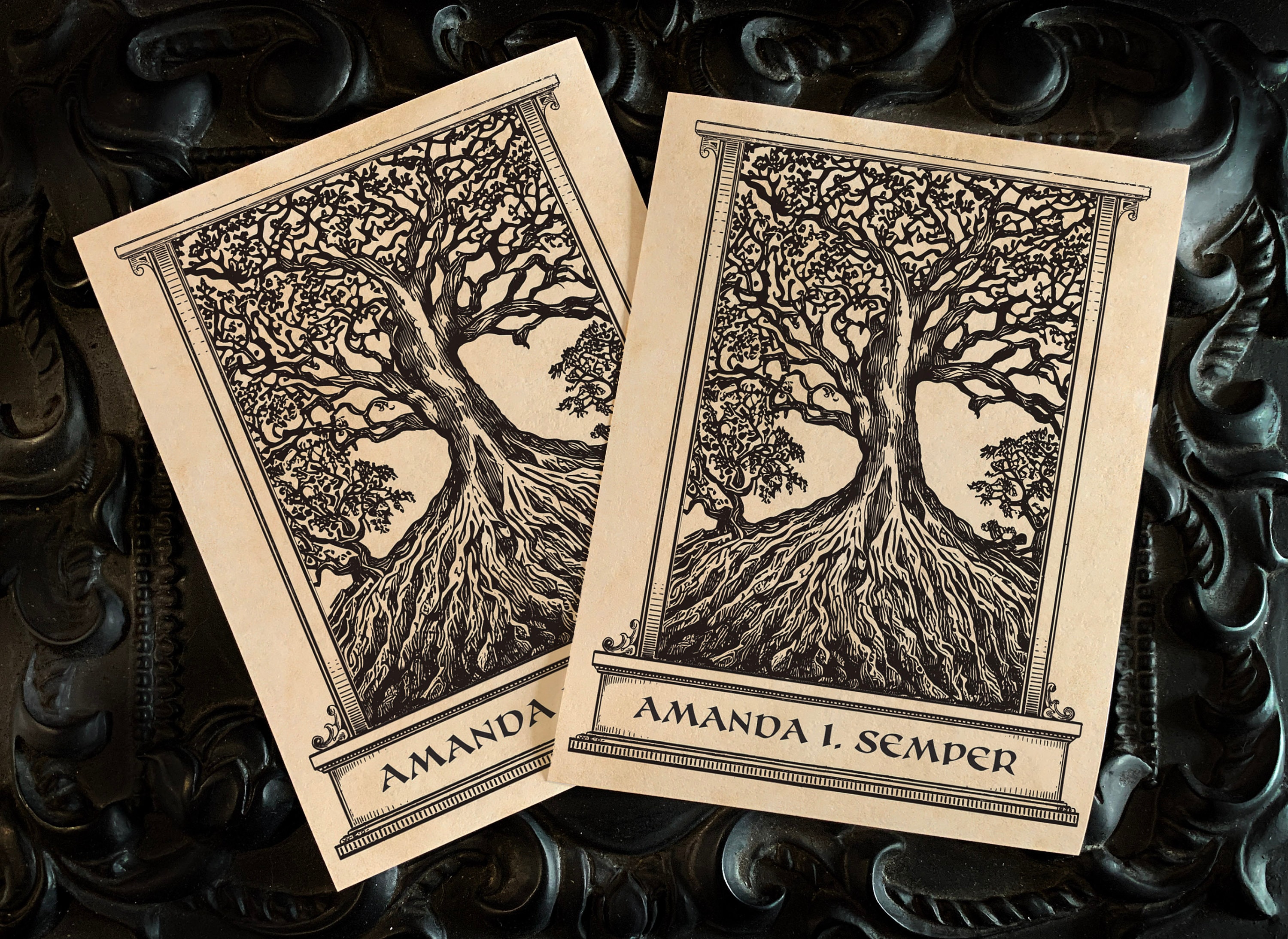 Ancient Gnarled Tree of Knowledge Personalized Ex-libris - Etsy