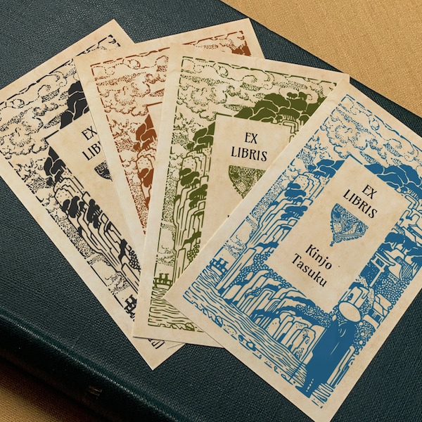 Gummed Bookplates - Etsy