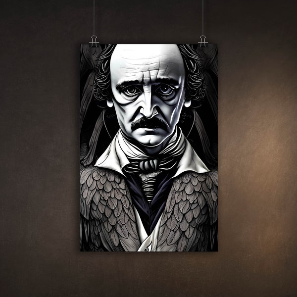 Poe Portrait - Etsy