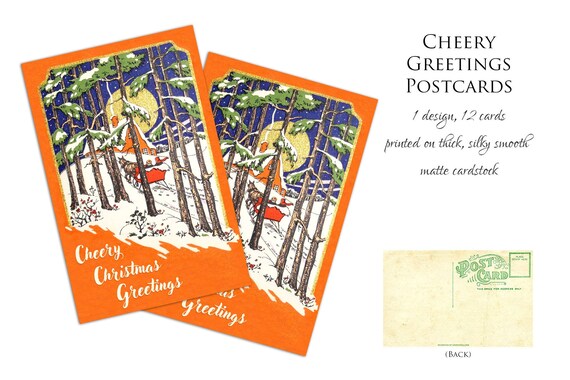 Christmas Postcard Back Design