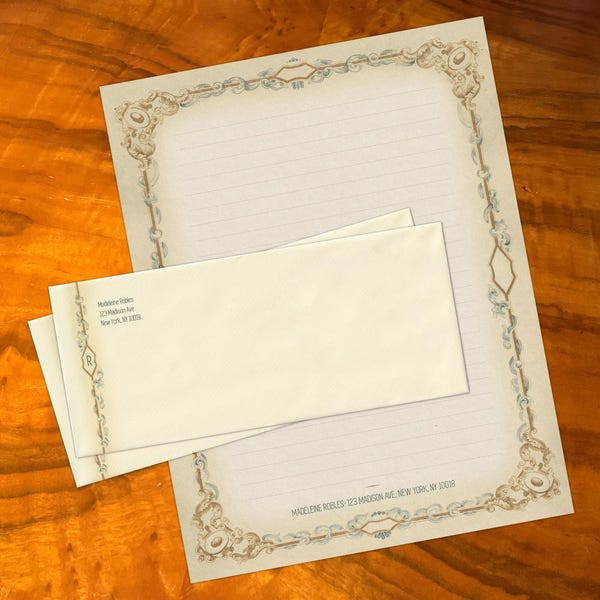 Personalized Writing Paper and Envelopes - Etsy