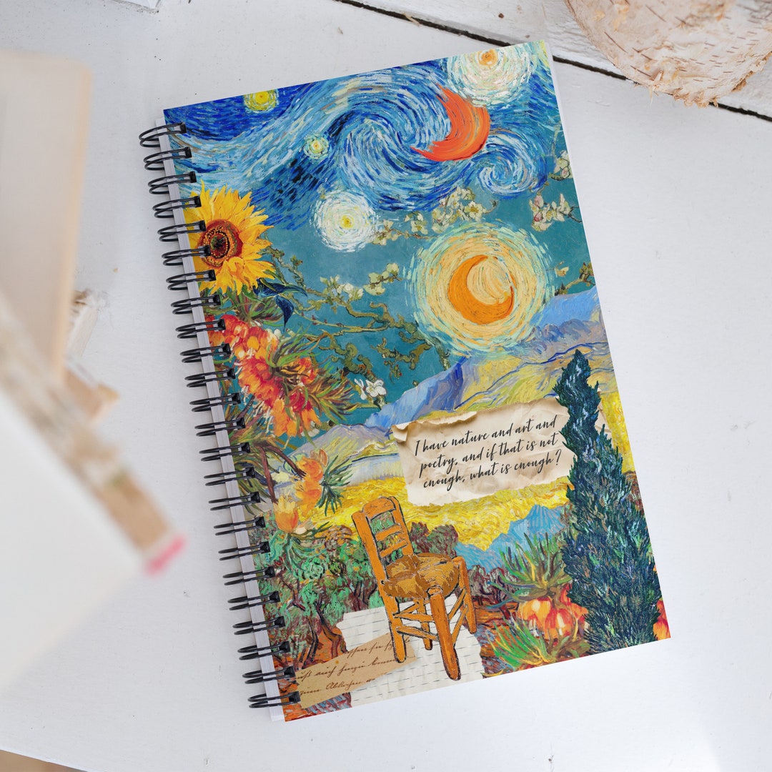 Van Gogh's Dream Spiral Notebook, Dot Journal, Perfect for Journaling ...