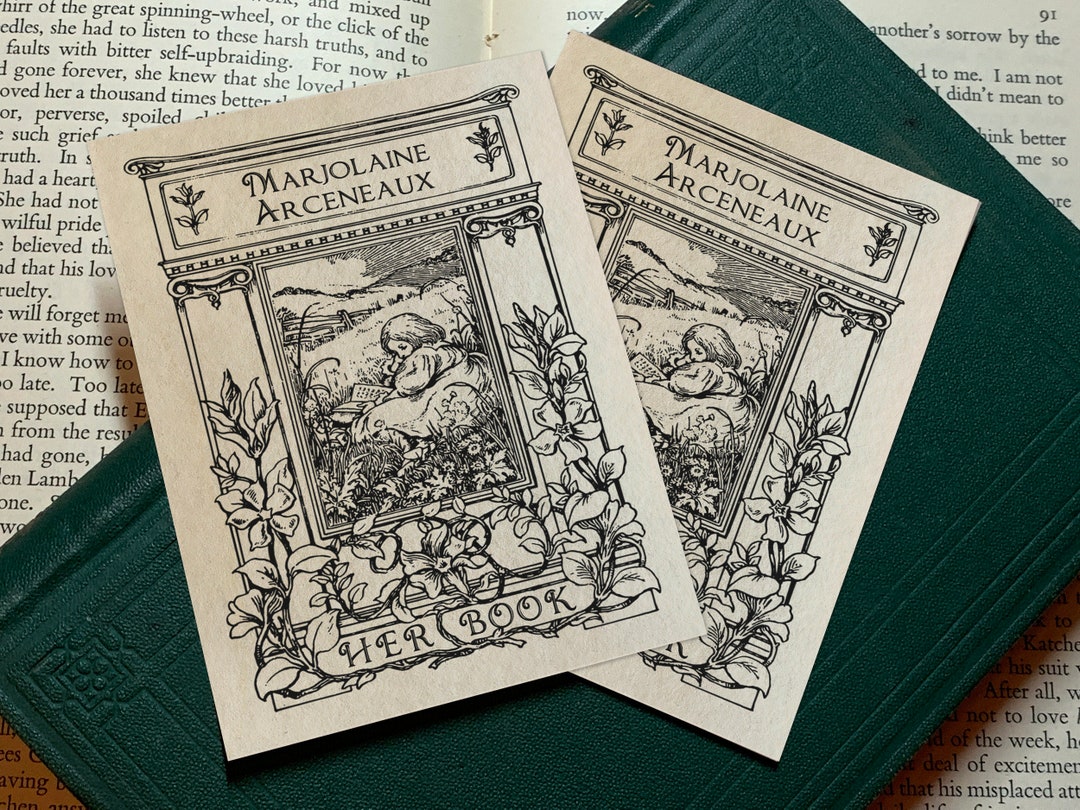 Little Girl Reading, ex libris personalizados Ex-Libris, elaborados en ...