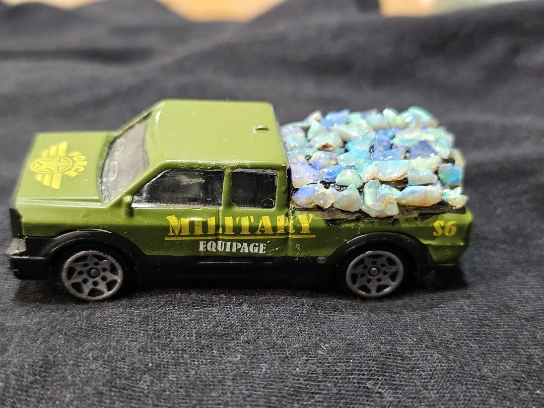 Collectable Opal Toy Car Homemade With Real Lightning Ridge Opal 2 - Etsy