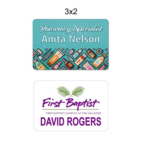 Church Name Tags - Etsy