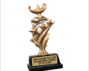 Lamp of Knowledge Trophy - Etsy