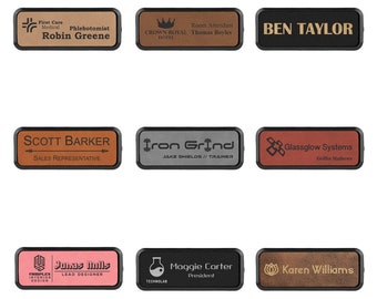 Custom name tags office name tag custom logo name tag | Etsy