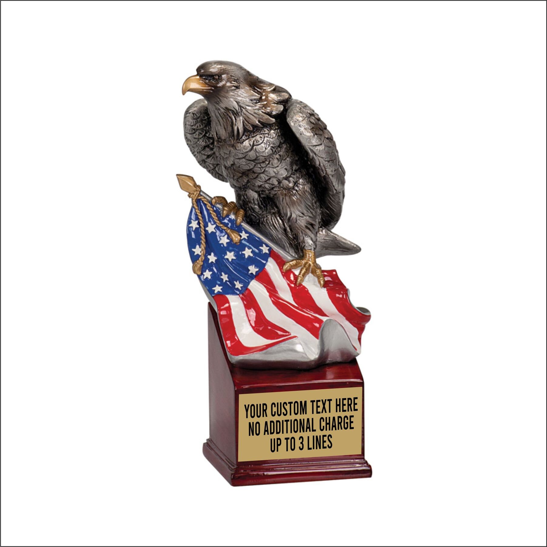 Military Award, Gold Military Resin Helmet on Rifle with Flag and Boot ...