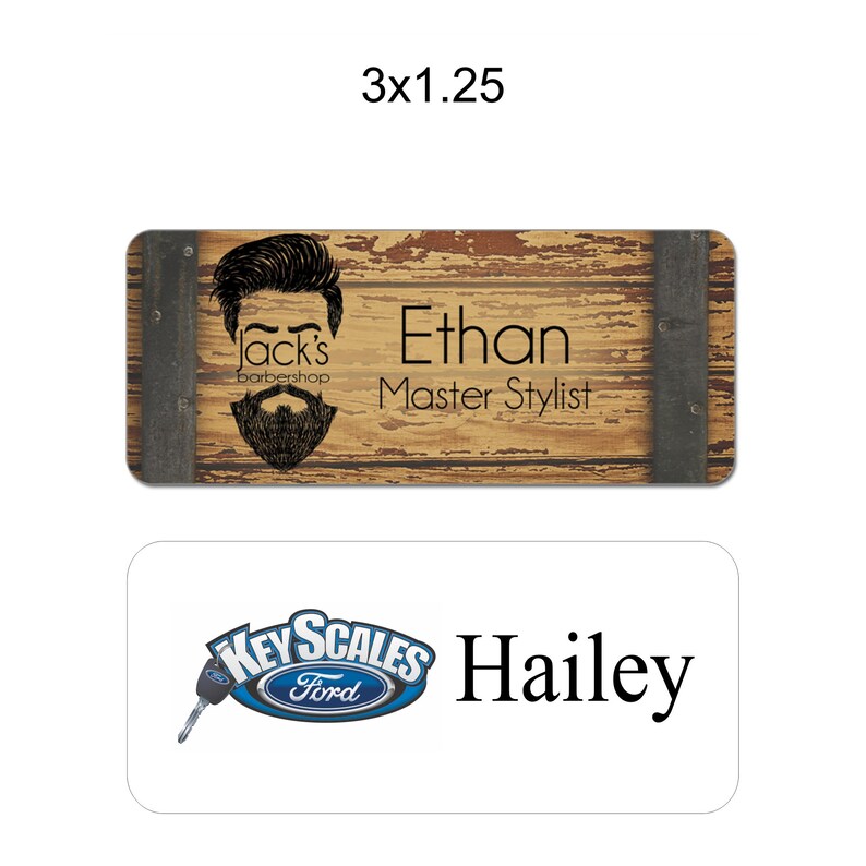 Custom Name Tags Office Name Tag Custom Logo Name Tag - Etsy