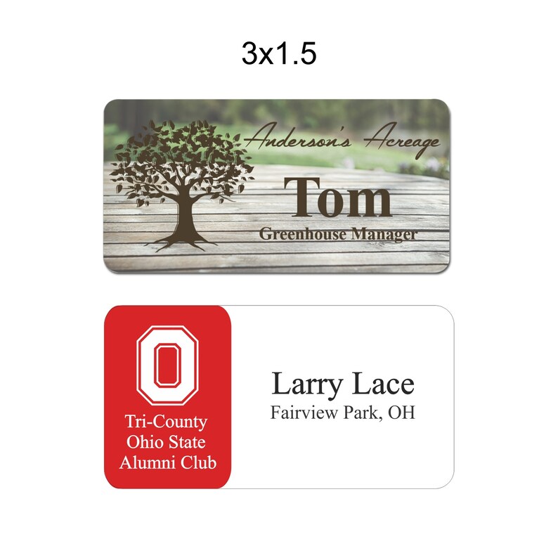 Custom Name Tags Office Name Tag Custom Logo Name Tag - Etsy