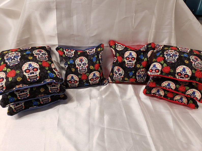 Sugar Skull Corn Hole Bags Corn Hole Bags Bean Bag Toss | Etsy