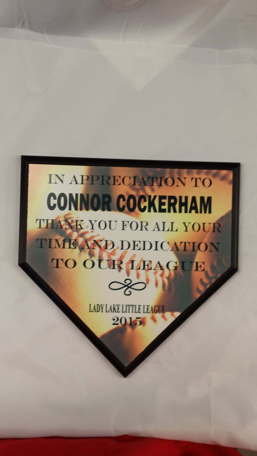 Cherry Finish Perpetual Plaque with 18 Plates, Employee of the month ...