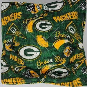 Microwavable Bowl Cozy, Green Bay Packer Fabric Bowl Holder, Hot Bowl ...