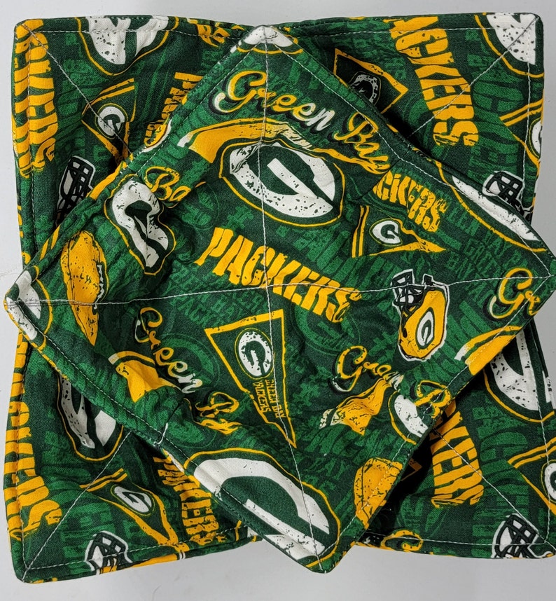 Green Bay Packers Bowl Cozy, Microwavable Fabric Bowl Holder - Etsy