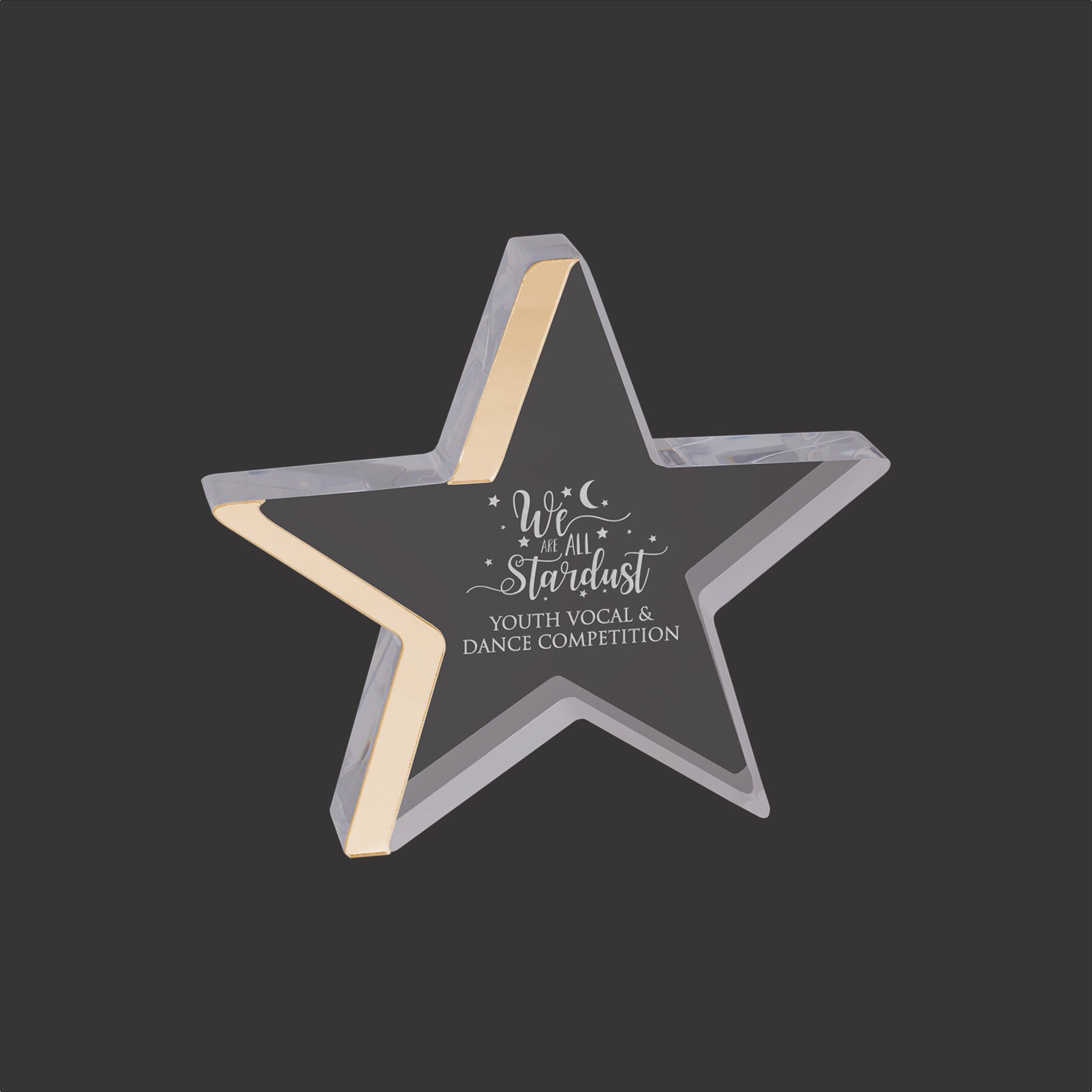 Corporate Acrylic, Retirement Acrylic, Star Acrylic, Star with Colored ...