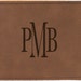 Laserable Leatherette Bifold Wallet Custom Engraved Wallet - Etsy