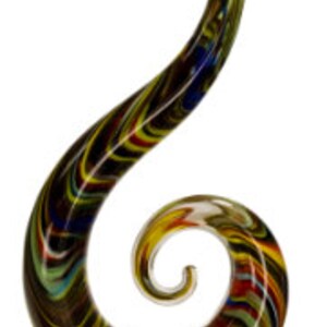 Color Swoop Art Glass, Hand Blown Glass, Blown Glass Sculpture ...