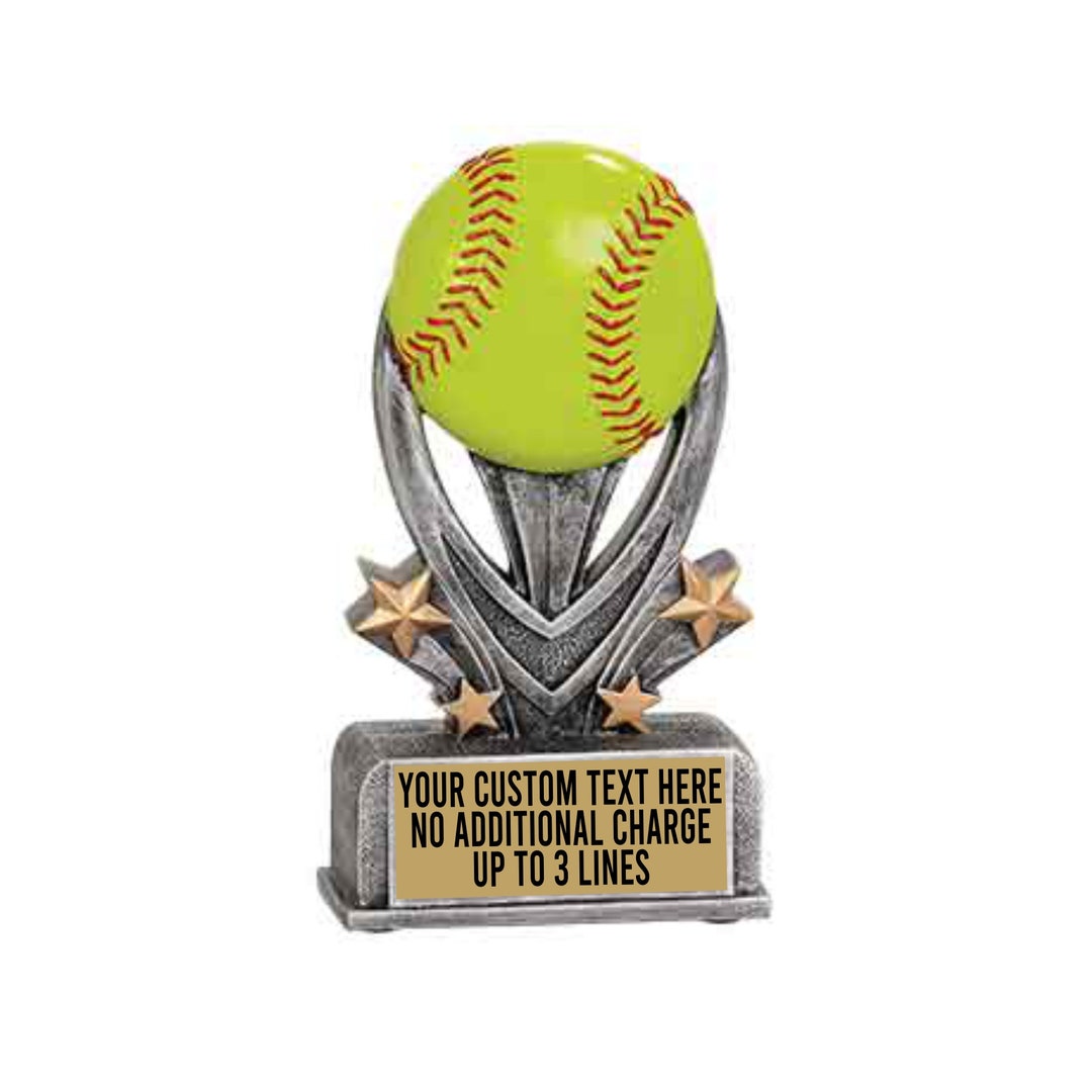 Softball Sport Personalized Varsity Trophy, Multiple Sizes – Team or ...