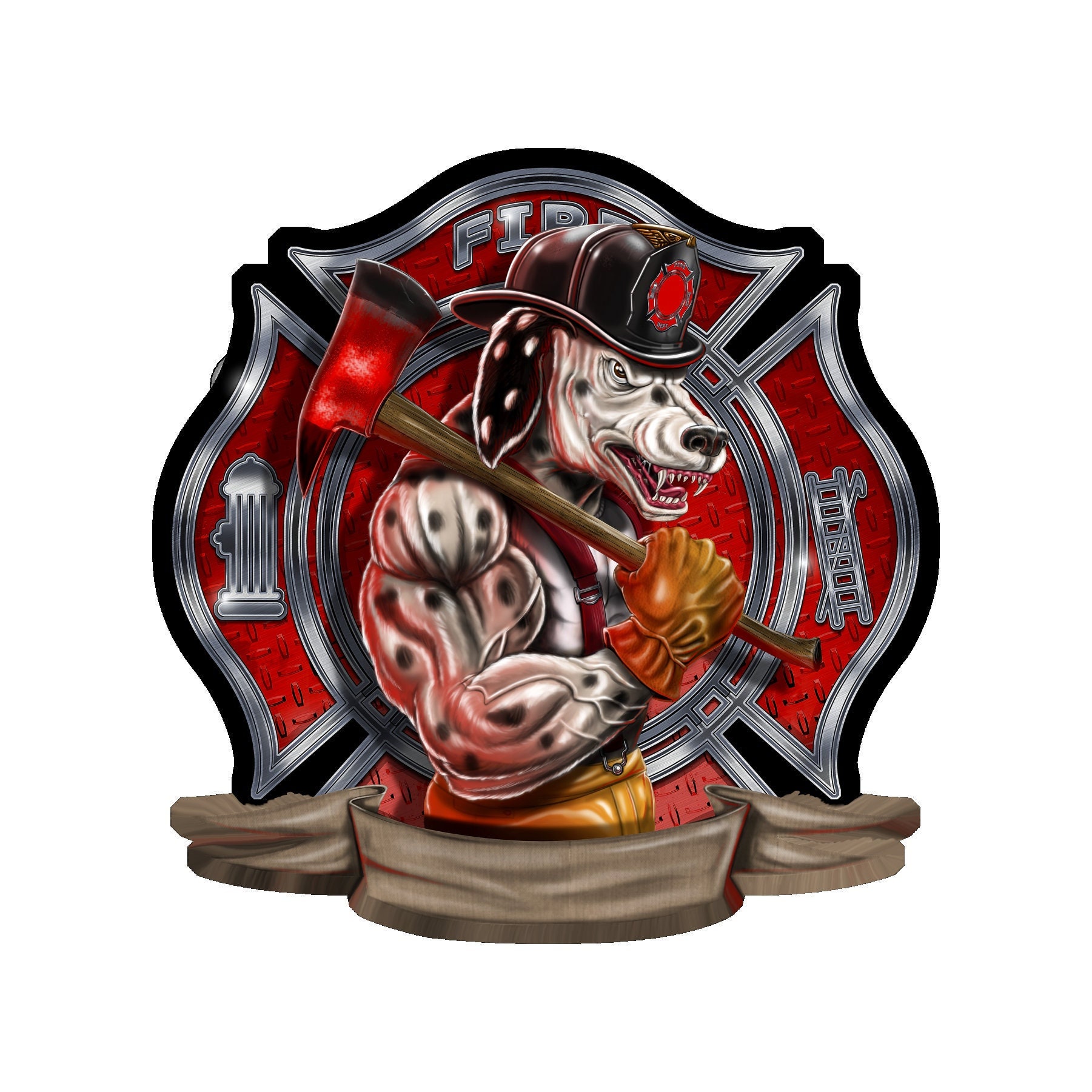 Fire Department decal, full color fire department support decal, FD ...