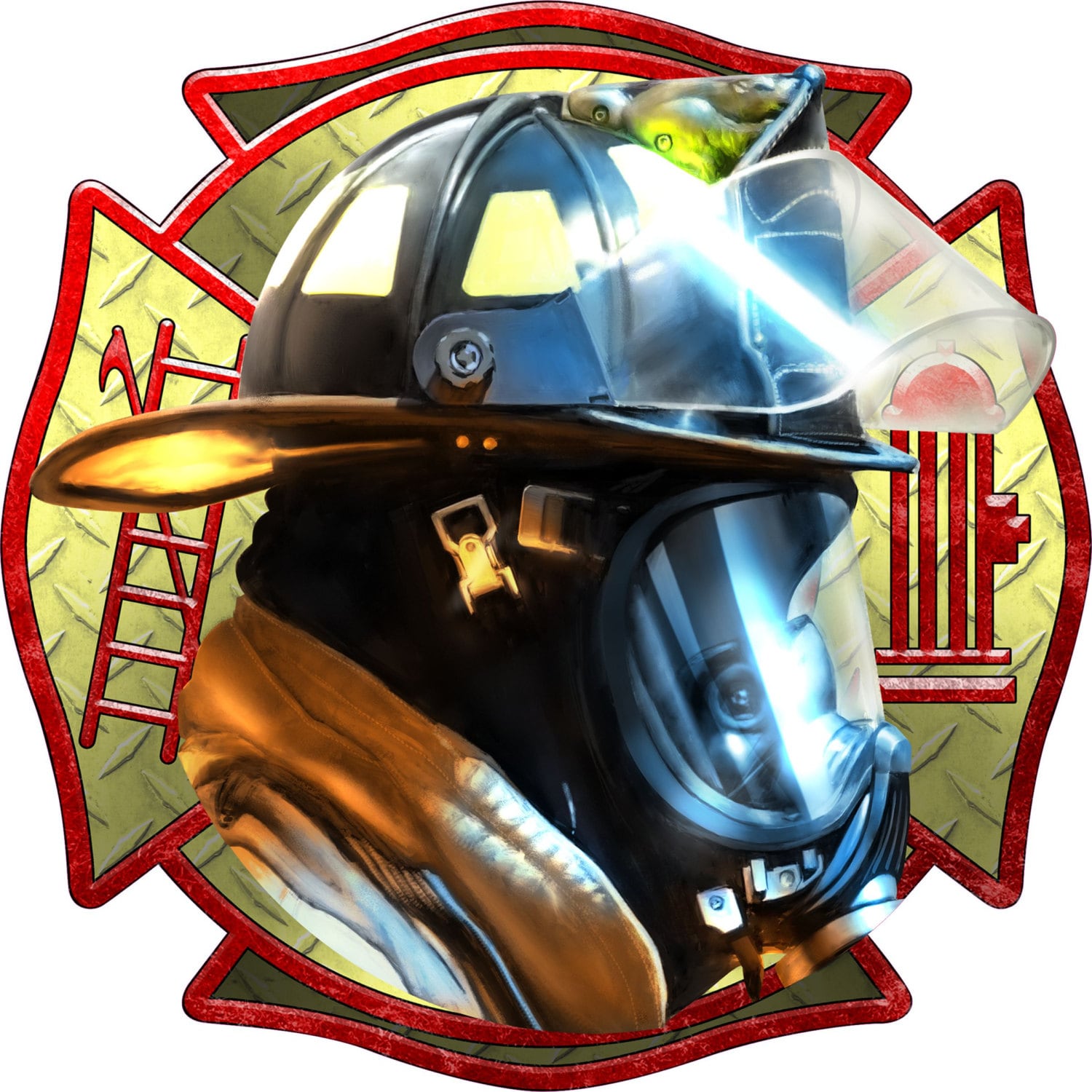 Fire Department Decal, Full Color Fire Department Support Decal, FD ...