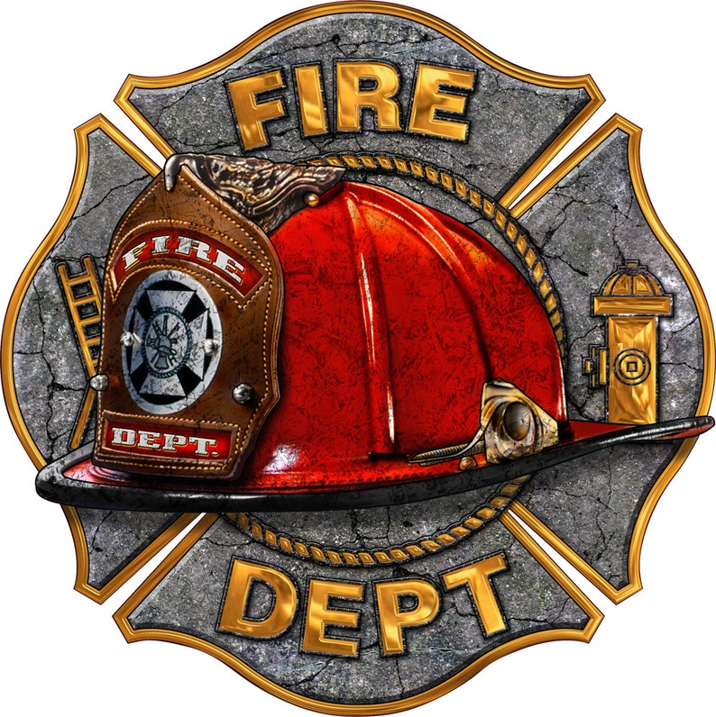 Fire Department Decal Full Color Fire Department Support - Etsy Fire Department Decal Full Color Fire Department Support - Etsy