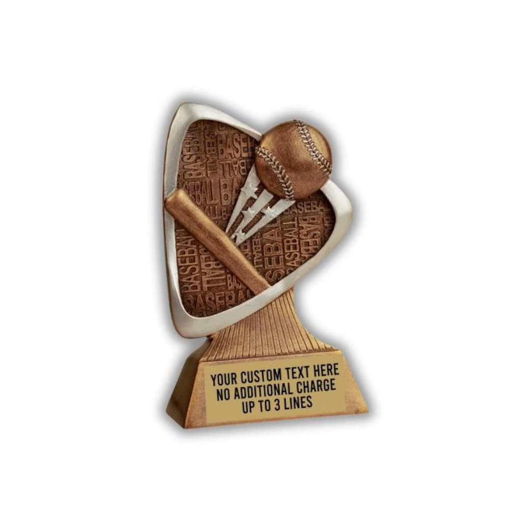 Baseball Personalized Triad Resin Trophy – Team or Individual ...