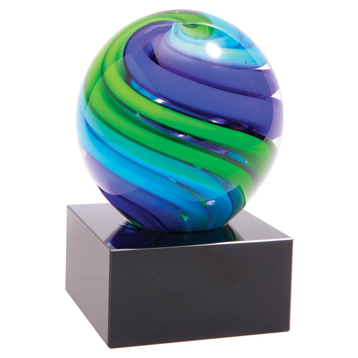 Sphere Glass Sculpture Hand Blown Glass Blown Glass - Etsy