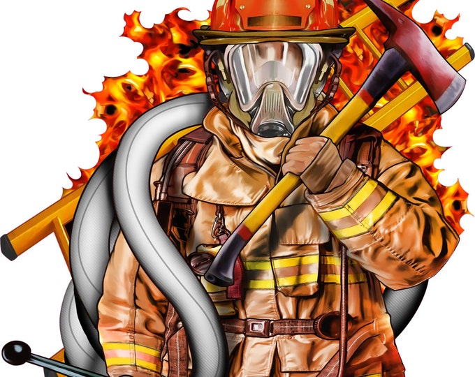 Fire Department Decal Full Color Fire Department Dalmation - Etsy