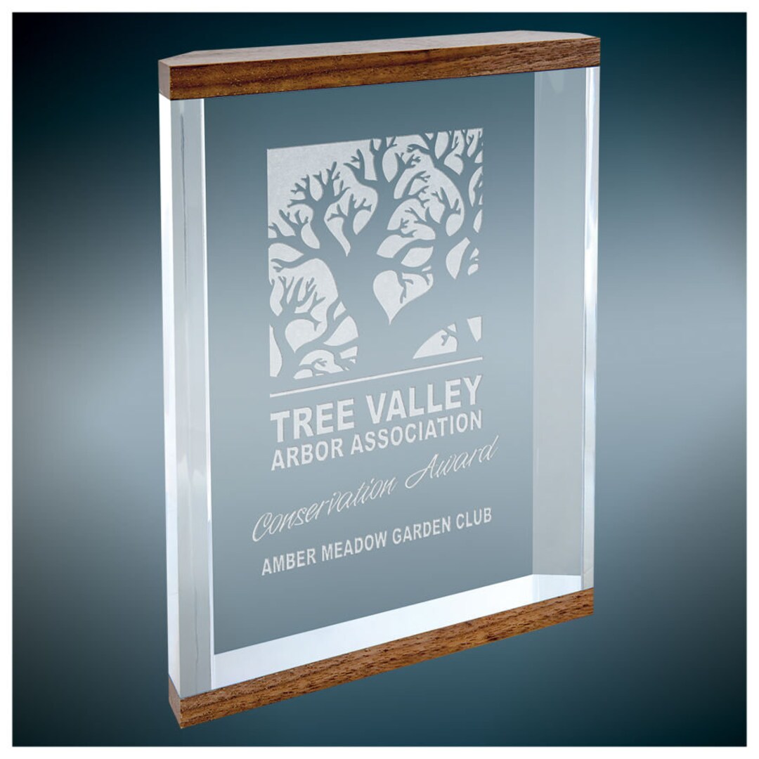 Victory Walnut Acryl Victory Blue Acryl Corporate Awards - Etsy Nederland