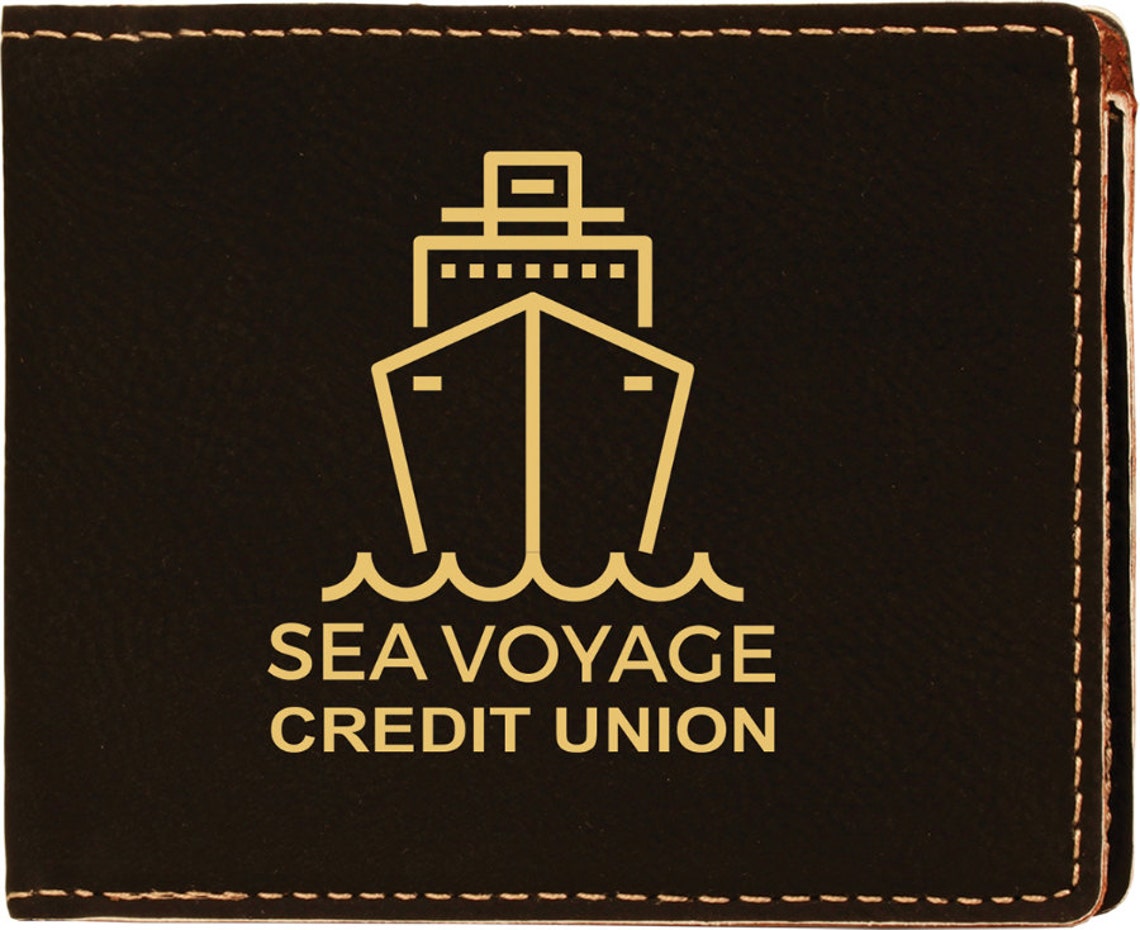 Laserable Leatherette Bifold Wallet Custom Engraved Wallet | Etsy