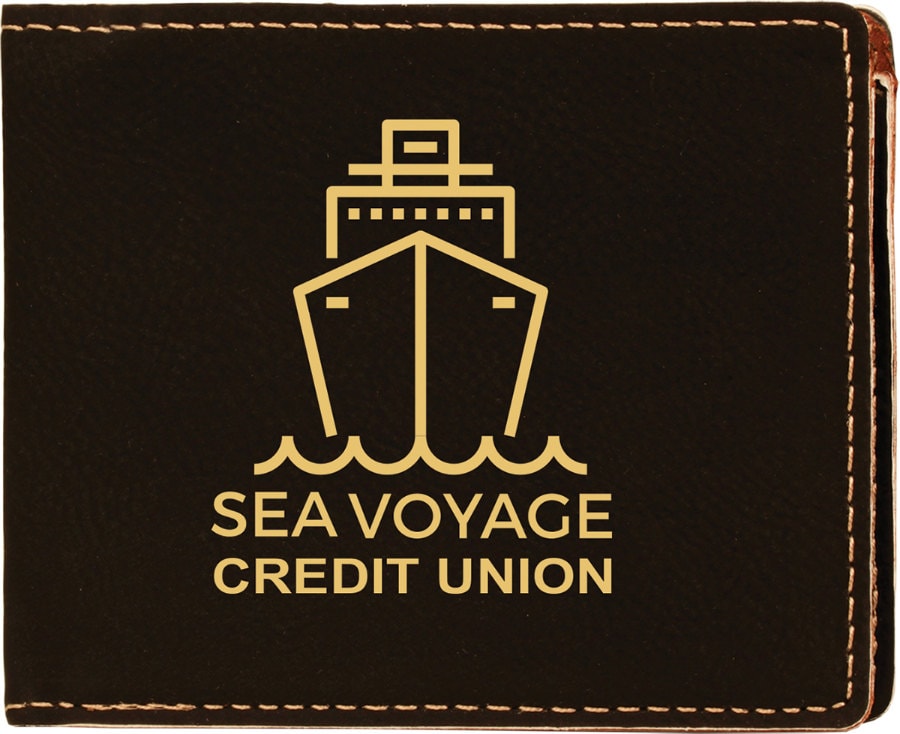 Laserable Leatherette Bifold Wallet Custom Engraved Wallet - Etsy