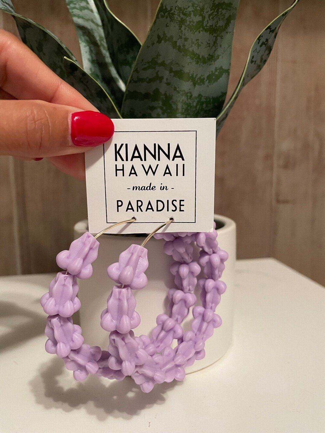 Large Light Purple Resin Full Crown Flower Hoops - Etsy