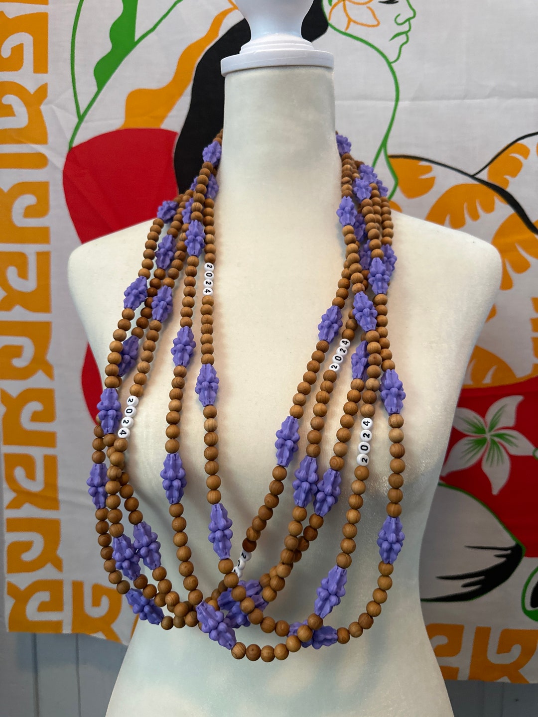 5 Pack Graduation Lei-dark Purple Resin Crown Flower - Etsy