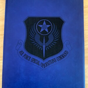Personalized Leather Note Pad Promotion Air Force/army/navy/marine Gift ...