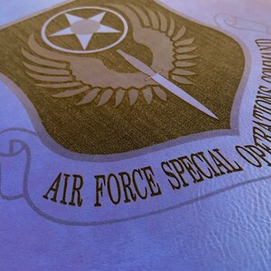 Personalized Leather Note Pad Promotion Air Force/army/navy/marine Gift ...