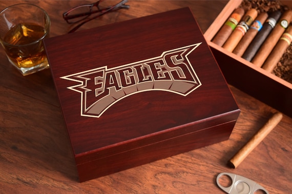 Personalized Cigar Humidor Box/custom Cigar Box/football Fan - Etsy