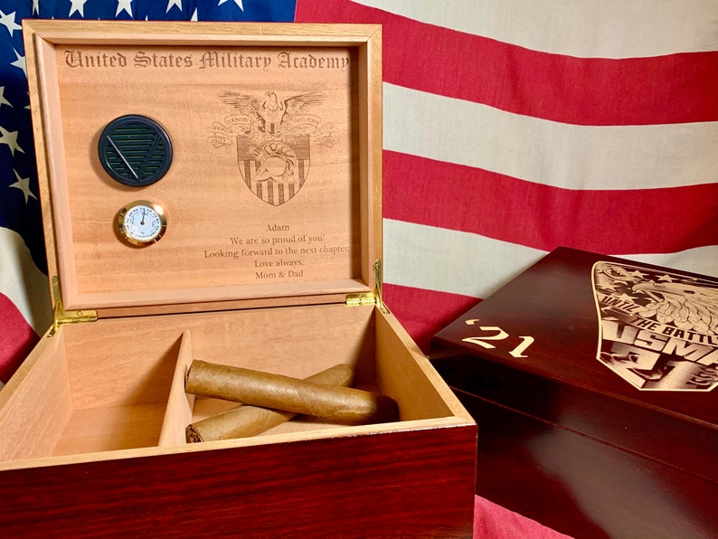 West Point Graduation Cigar Humidor Box-booster Club Sponsored - Etsy