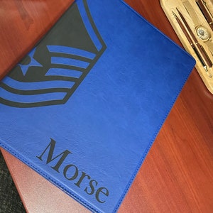 Personalized Leather Note Pad Promotion Air Force/army/navy/marine Gift ...