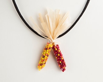 Natural Colored Indian Corn Necklace Undyed-non-gmo-powwow-autumn ...