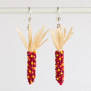 Indian Corn Earrings - FOUR Colors to Choose From! - Etsy